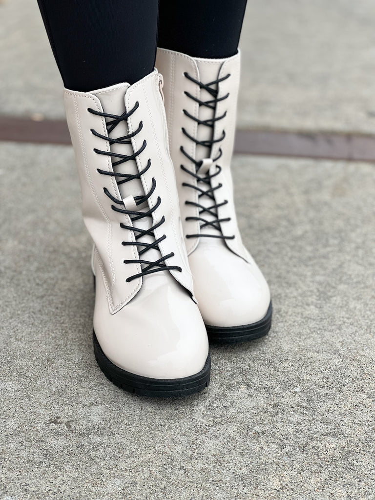 TRESSA COMBAT BOOT- 3 COLORS – Crave Boutique